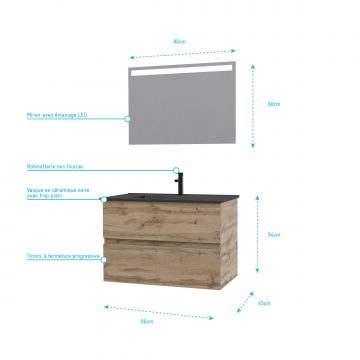 Meuble salle de bain - design et fonctionnel - Aurlane