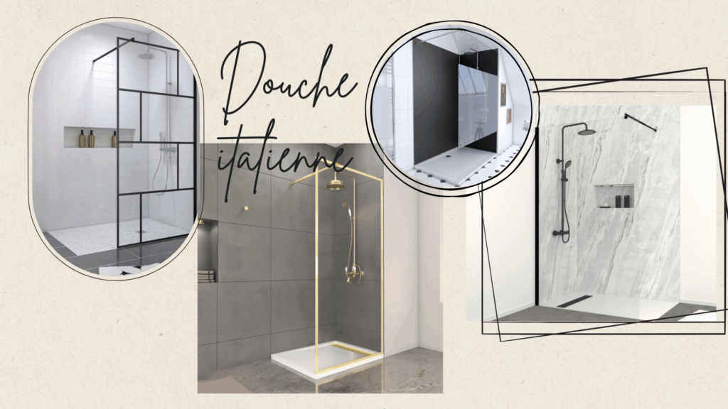 La différence entre une douche normale et une douche italienne
