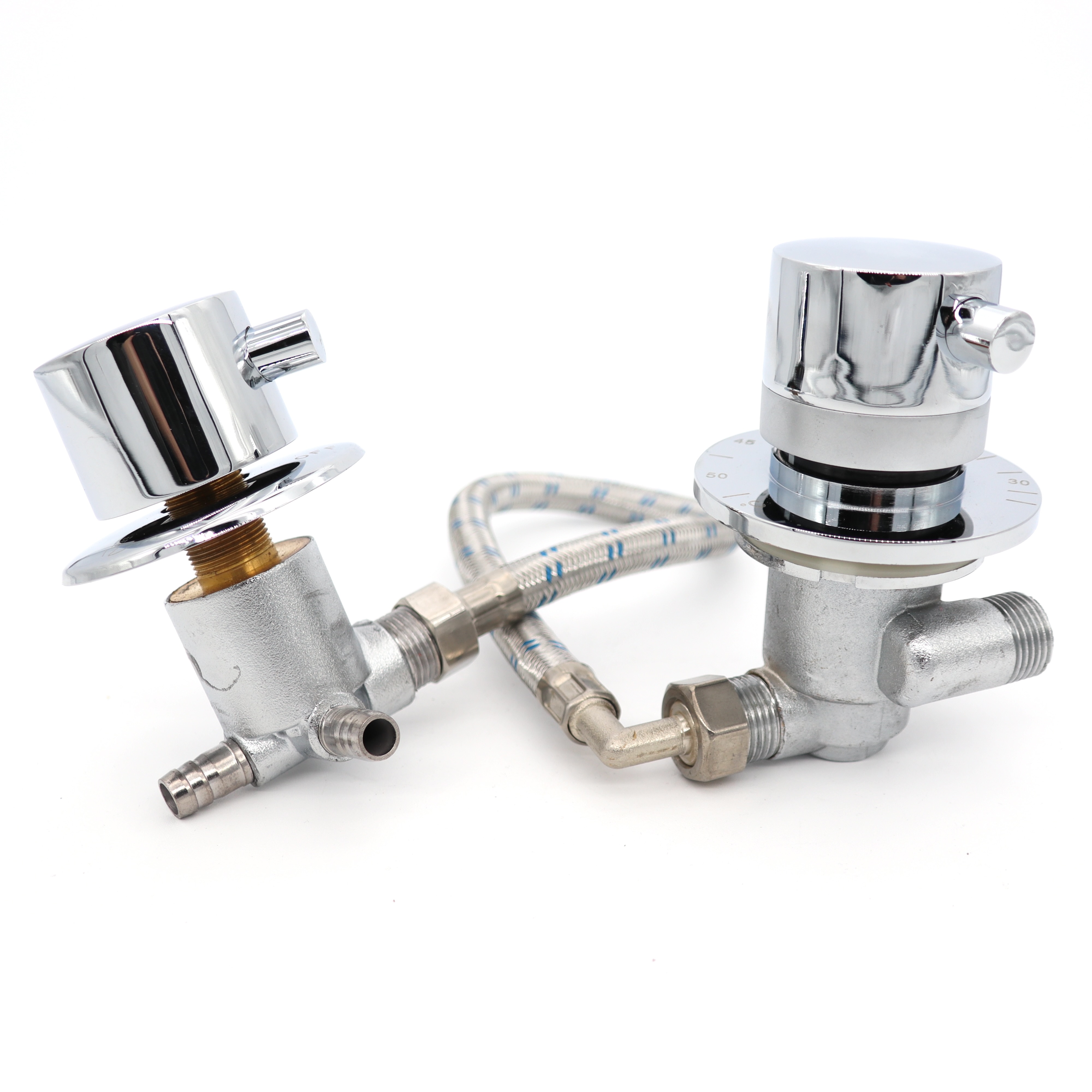 Mitigeur Universel Thermostatique avec Inverseur 2 Positions pour Entraxe de 10 a 40 cm - Aurlane